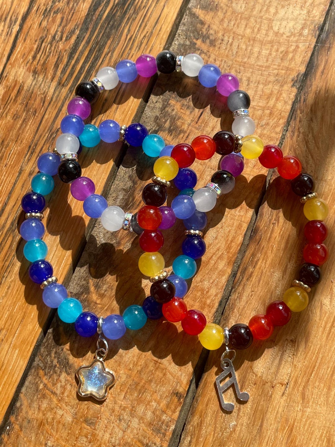 James Marriott Albums Inspired Glass Bead Bracelets- Set of 3 - Etsy