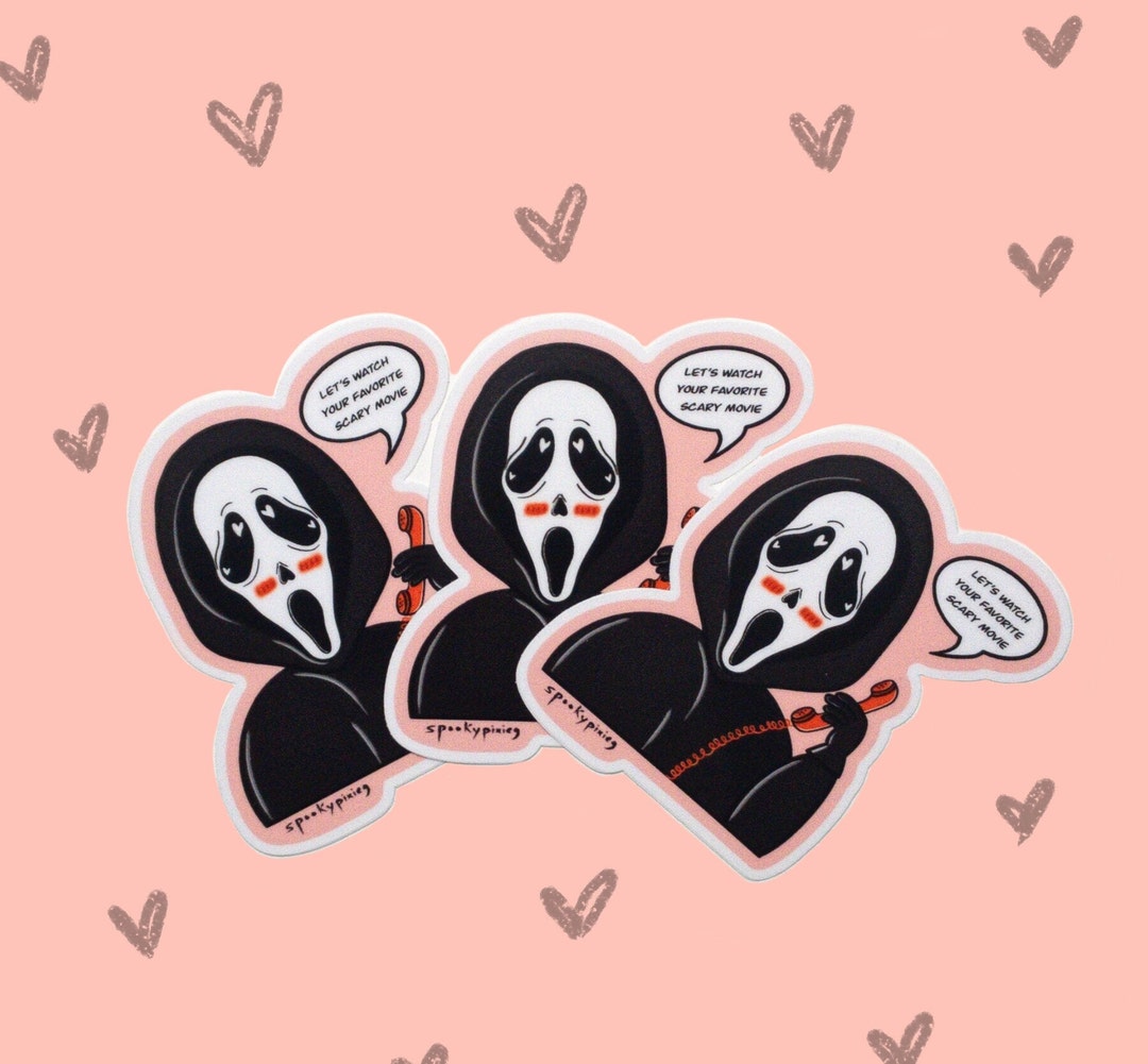Scream Telephone Waterproof Sticker - Etsy