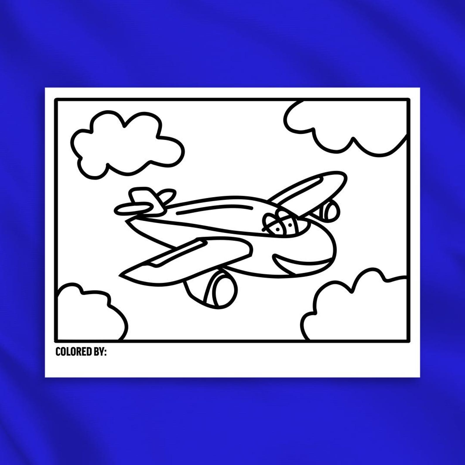 Airplanes | Coloring Page | Instant Download | Airplane Kids Coloring ...