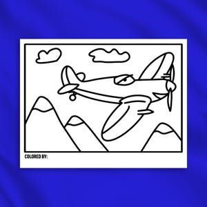 Airplanes | Coloring Page | Instant Download | Airplane Kids Coloring ...
