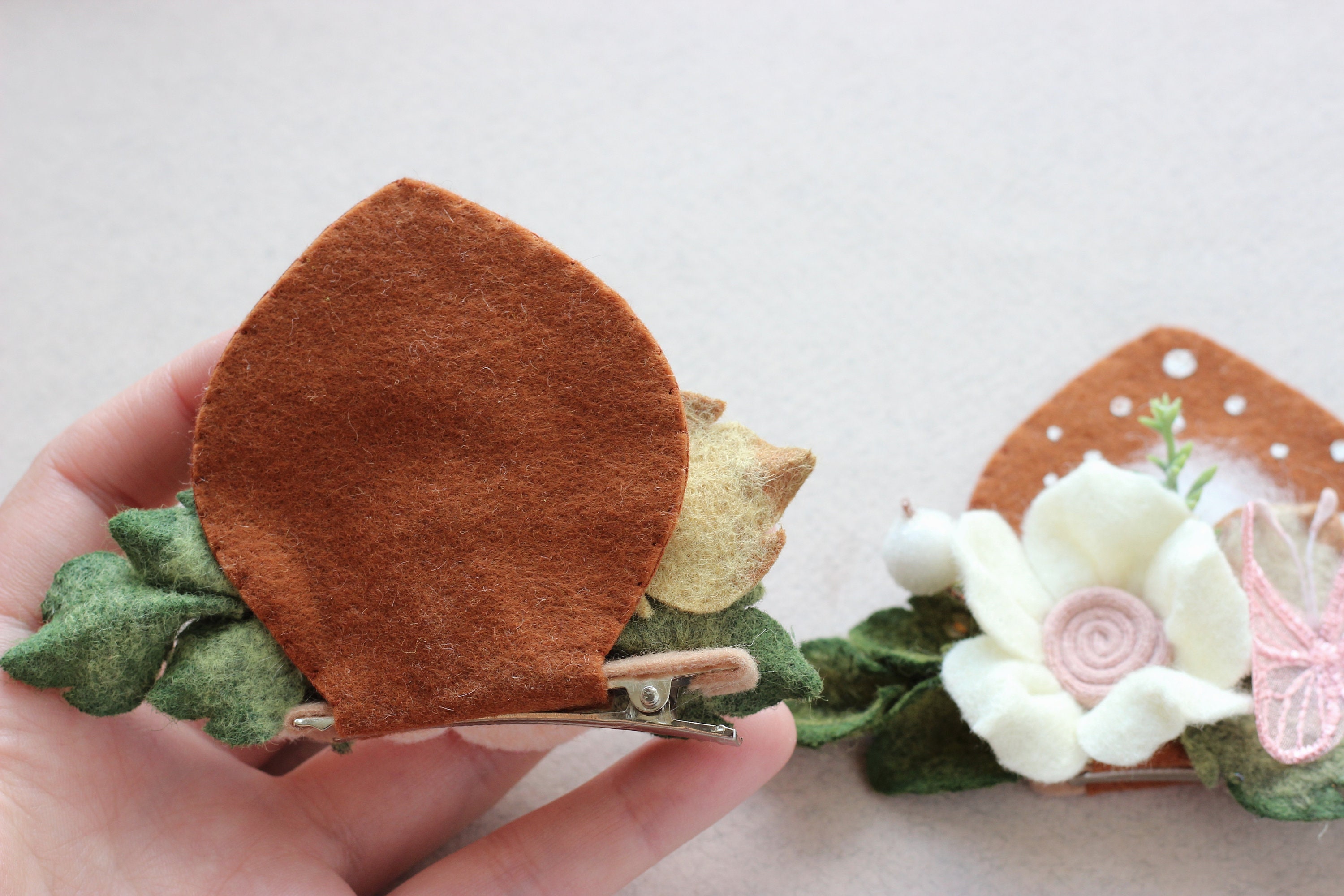 Woodland Deer Hair Clips Animal Bows Deer Costume - Etsy