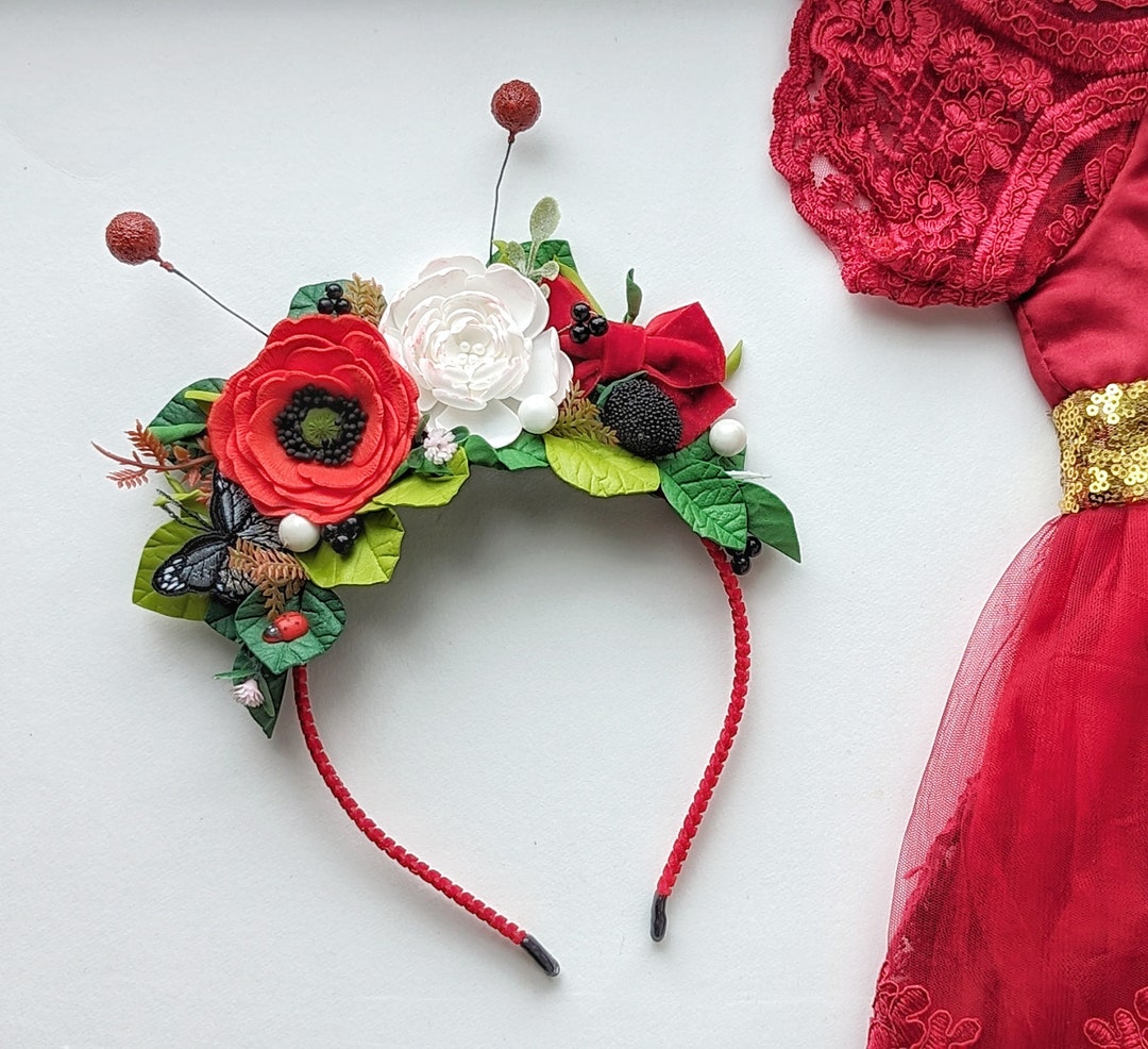 Ladybug Antenna Headband, Ladybug Costume, Ladybug Baby Look, Halloween ...