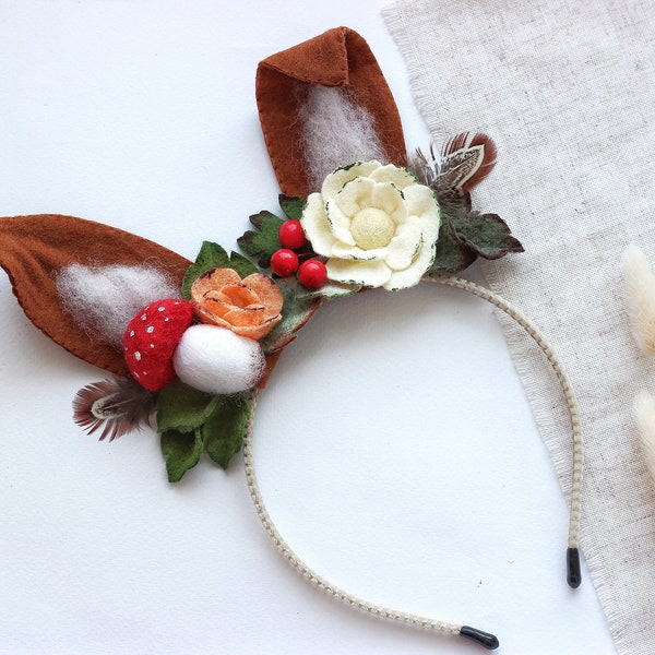 Rabbit Headband - Etsy