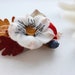 Felt Mushroom and Fall Flower Hair Clip Toadstool Hair Clips - Etsy
