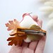 Felt Mushroom and Fall Flower Hair Clip Toadstool Hair Clips - Etsy