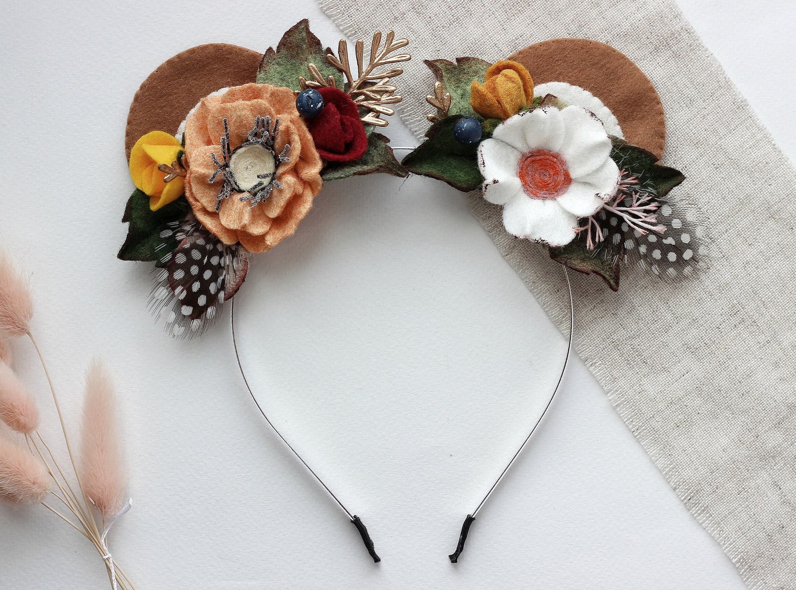 Bear Ear Headband Brown Bear Costume Animal Party Animal - Etsy