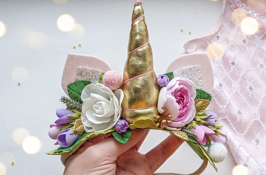Pink Unicorn Headband, Unicorn Birthday Party, Unicorn Jewelry, Unicorn ...