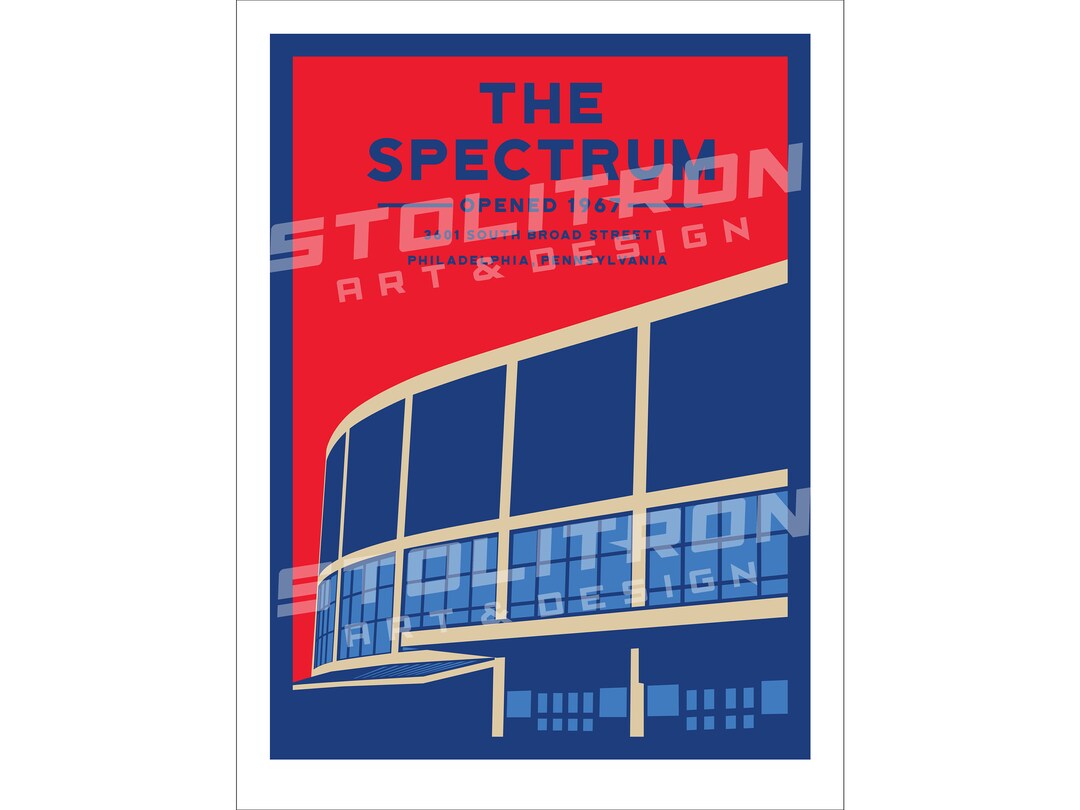 Iconic Spectrum Arena (colorway 1 RED) Minimalist Poster 12x18, 18x24 ...