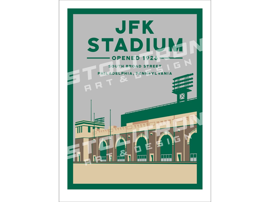 JFK STADIUM Minimalist Poster 12x18, 18x24, or 24x36 Inches ...