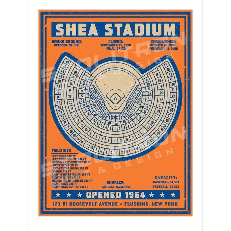 Shea Stadium - Etsy