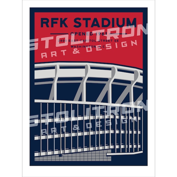 Rfk Stadium Art - Etsy