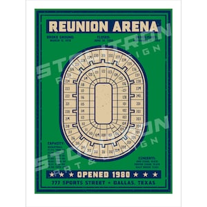 REUNION ARENA (colorway 2) Basketball Seating Chart Diagram Poster ...