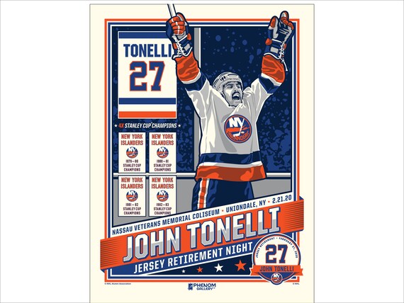 OFFICIALLY LICENSED NY Islanders John Tonelli Number | Etsy