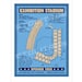 EXHIBITION STADIUM Seating Chart Diagram Poster Print 12x18, 18x24 ...