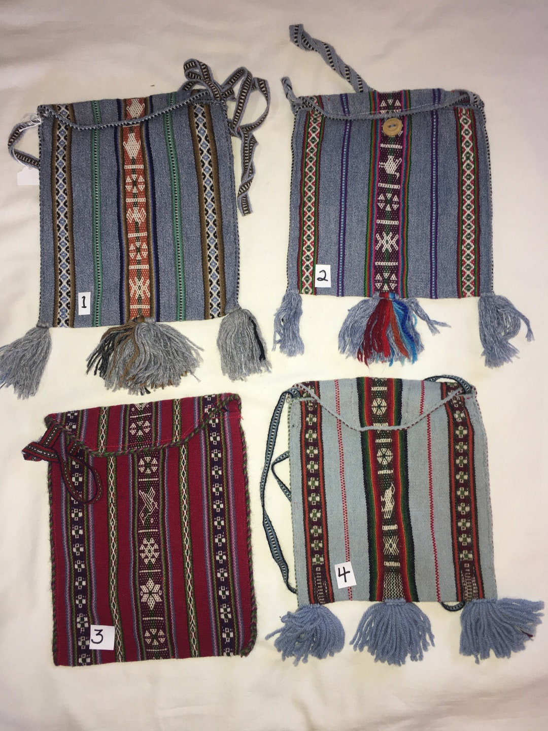 Crossbody Purse With Folded Flap, Fabric Purse, Medicine Bag, Cloth ...