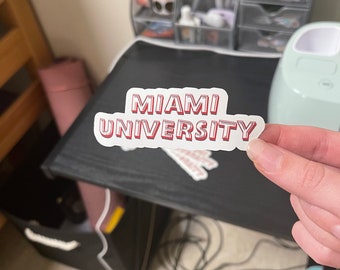 Miami University Bumper Sticker - Etsy