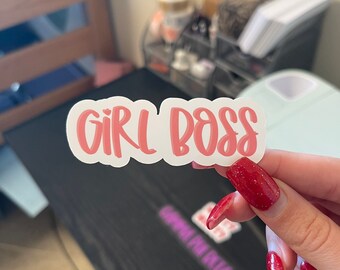Girl Boss Sticker | Etsy