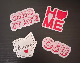 Ohio State University Sticker Pack Custom Waterproof | Etsy
