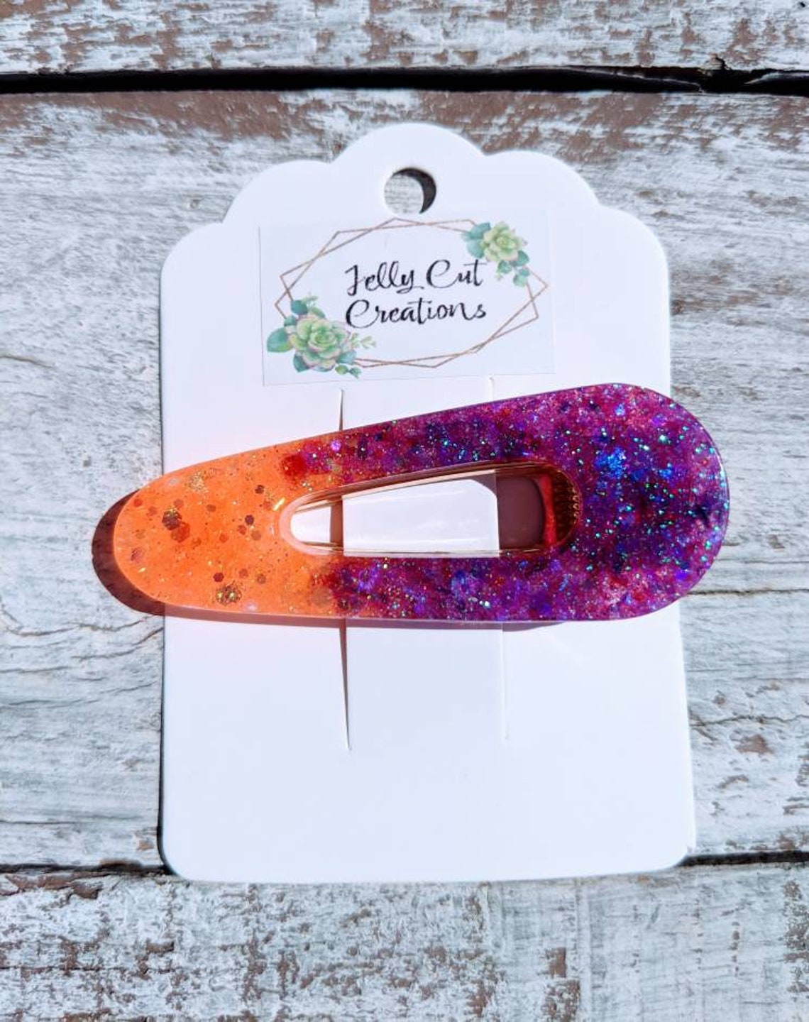 Handmade Resin Glitter Clips Hair Barrettes Resin - Etsy