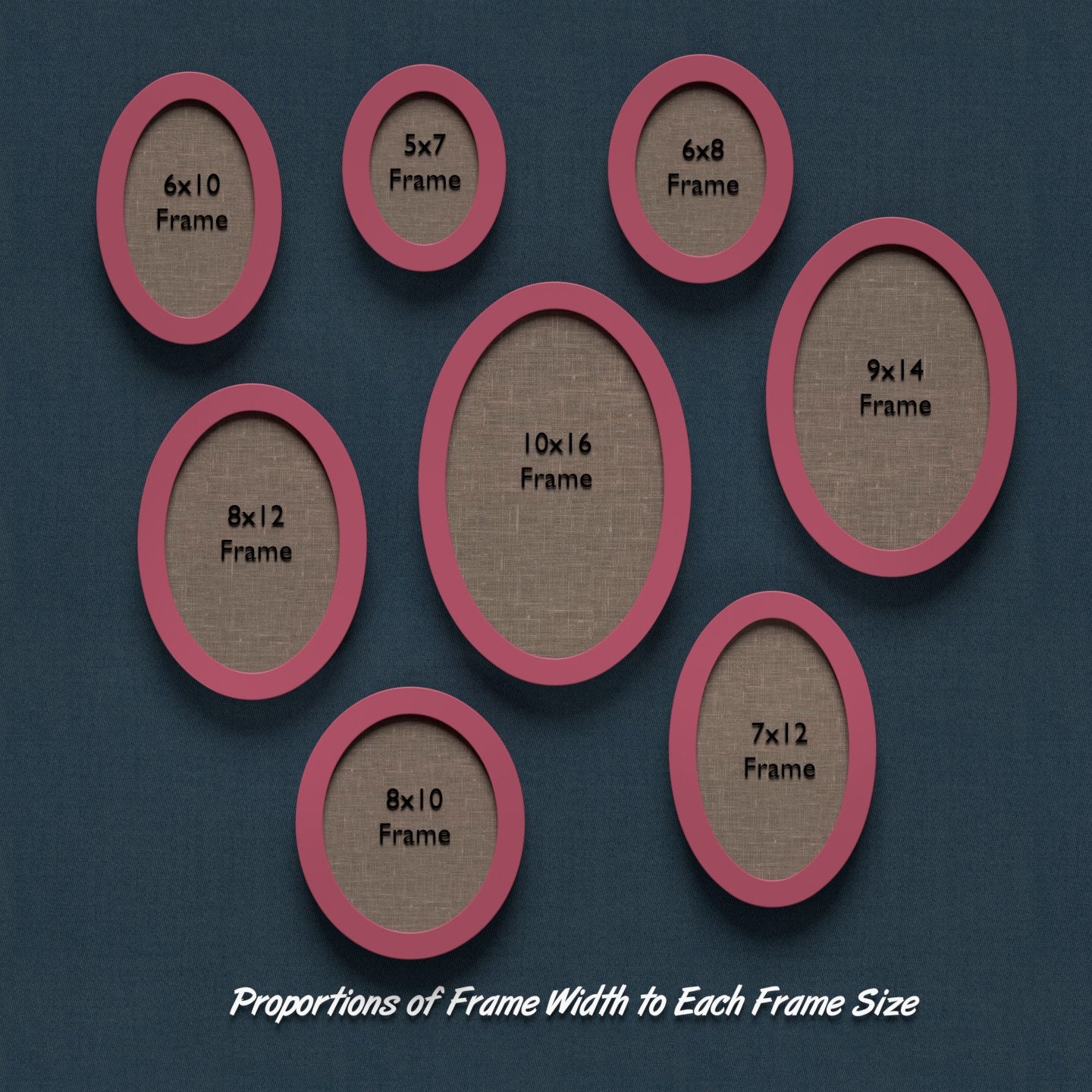 Oval Frame Hump Cove Profile 1 1/4 Frame Width - Etsy