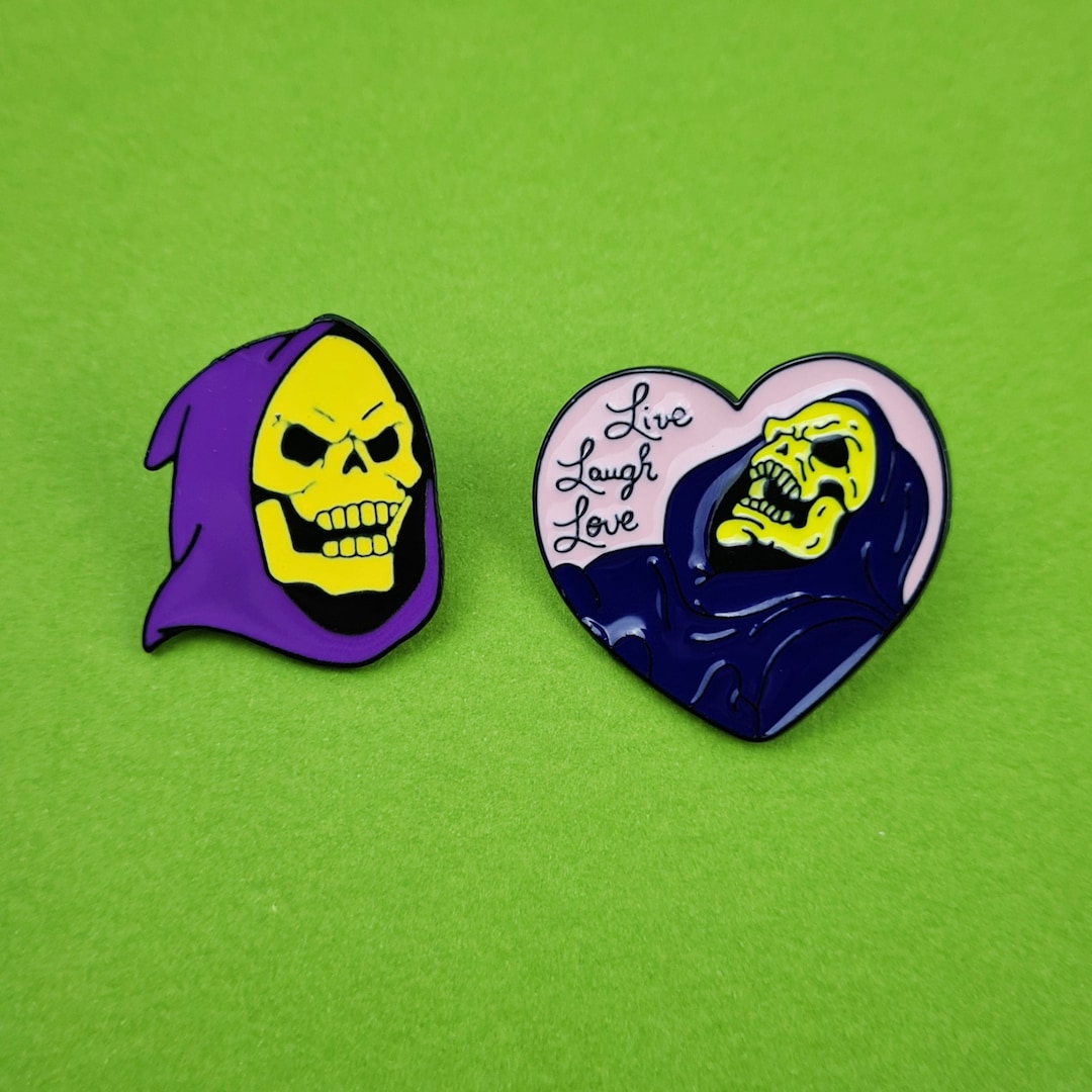 Skeletor Enamel Pin He Man Cartoon Funny Meme Gifts Cute - Etsy