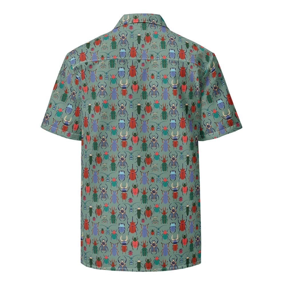 Creepy Crawlies | Unisex Oversized Button up Hawaiian Shirt | Bugs ...