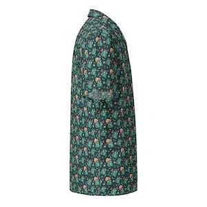 Mushroom Frog | Unisex Oversized Button up Hawaiian Shirt | Cottagecore ...