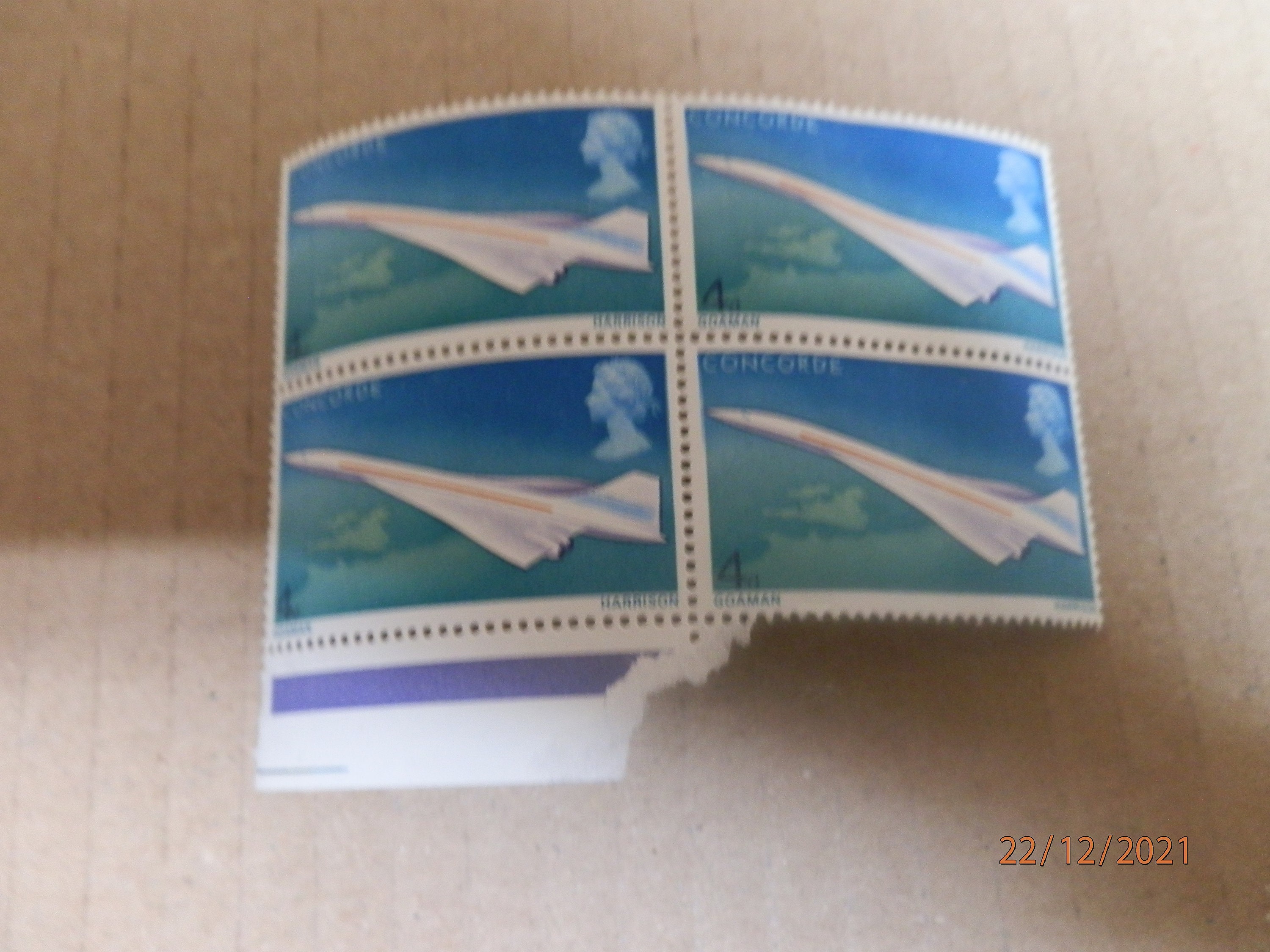 First Flight of Concorde 1969 4d Traffic Light Control Block of 9 Great ...