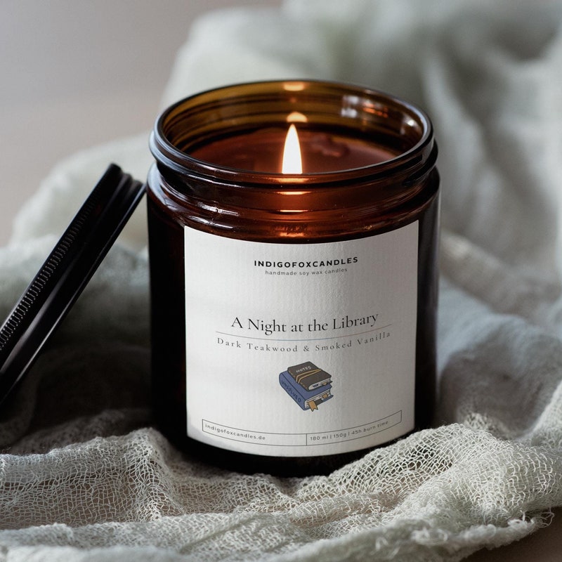 Library Candle - Etsy
