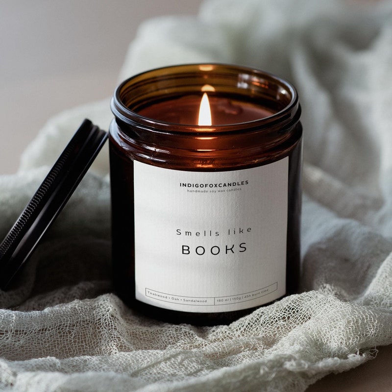 Book Scented Candle - Etsy