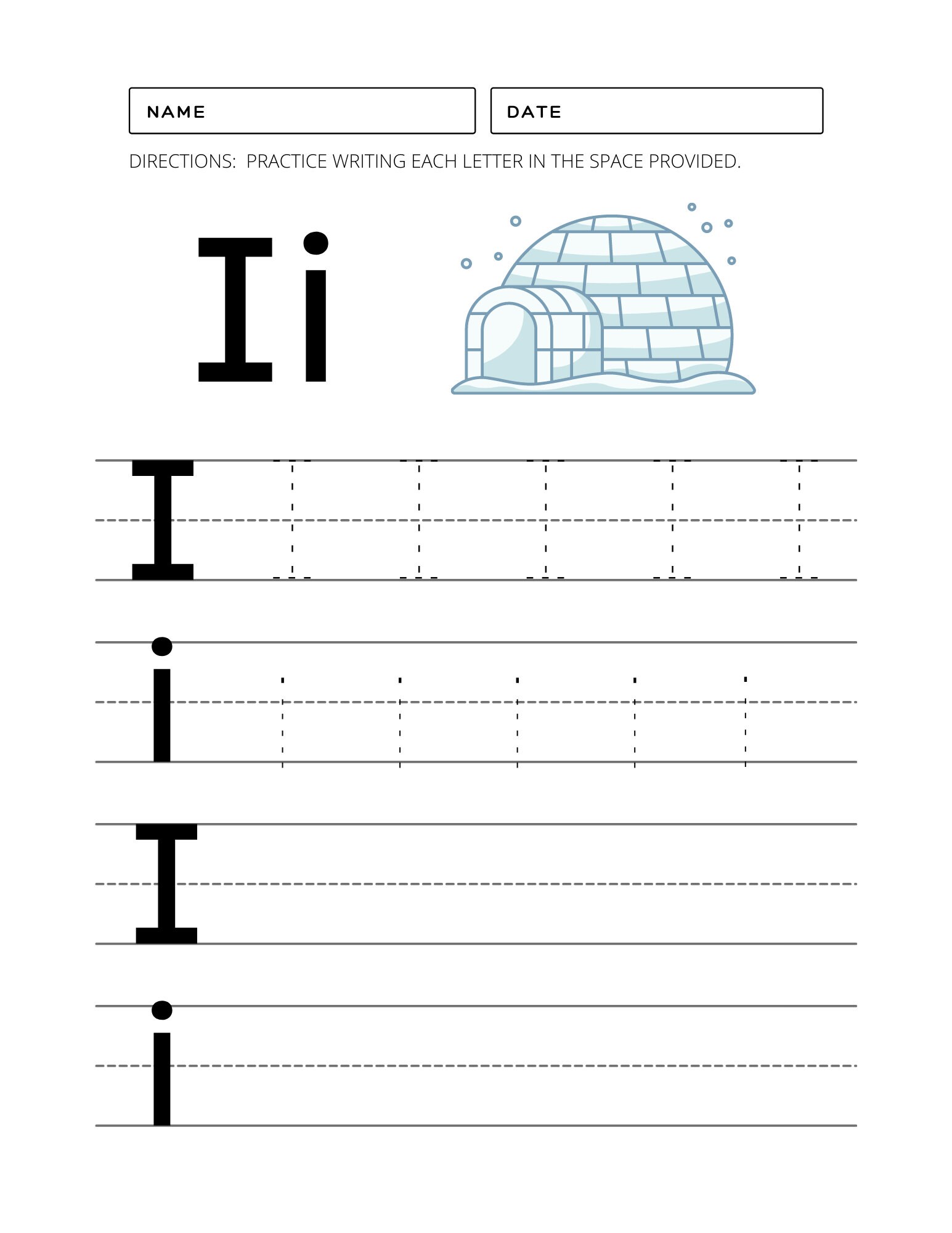 A to Z Alphabet Book - Practice Writing Book FILE ONLY - Etsy