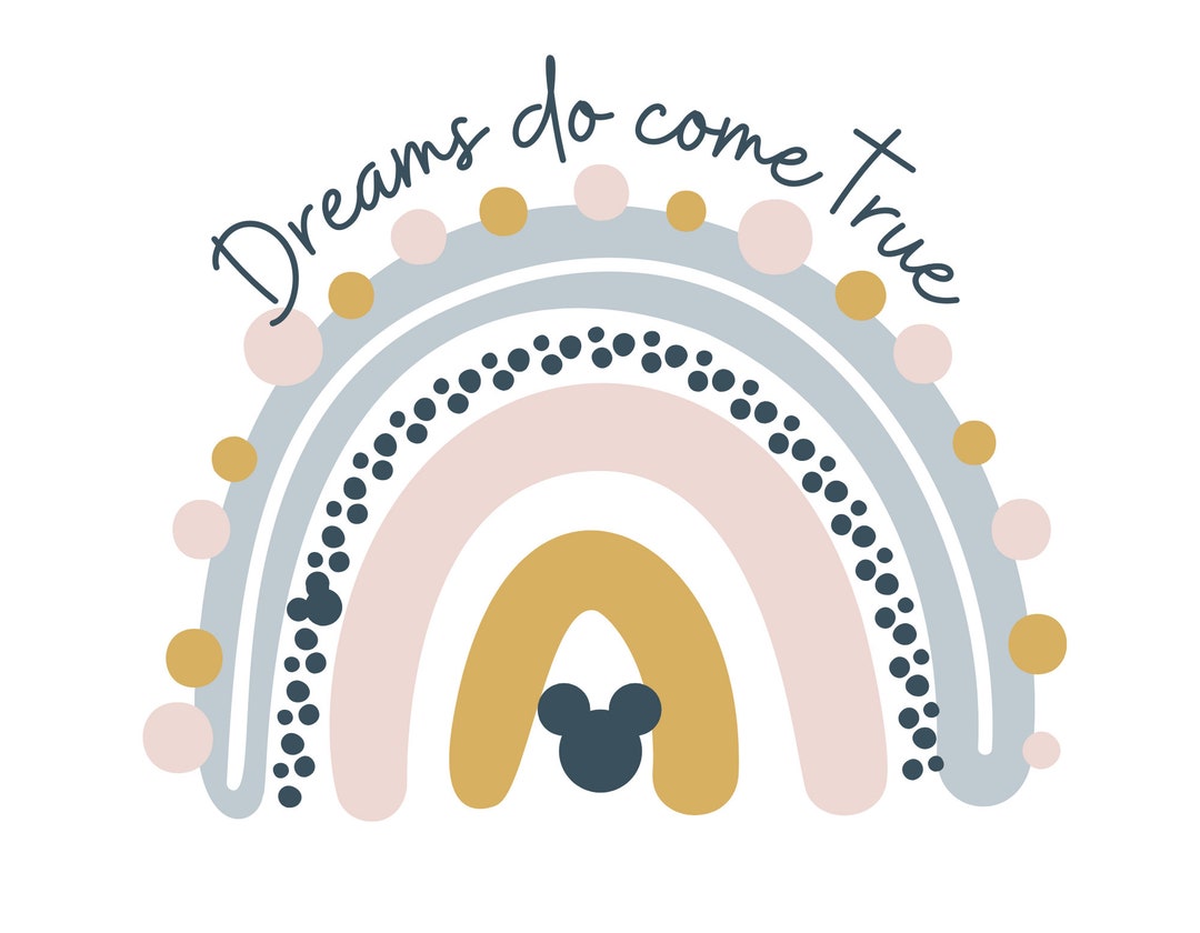 Rainbow Mouse - Design PNG File ONLY - Etsy