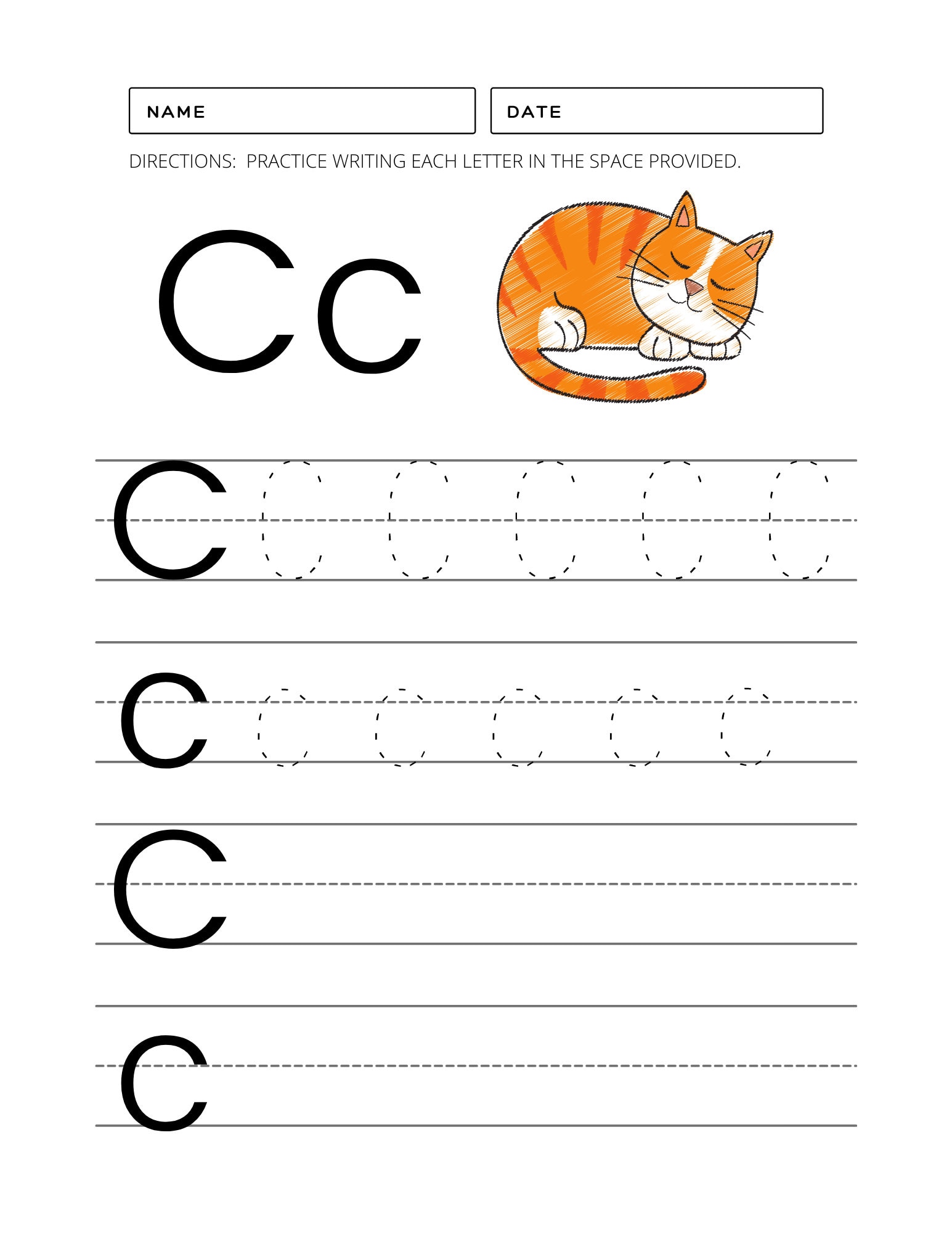 A to Z Alphabet Book Practice Writing Book FILE ONLY | Etsy