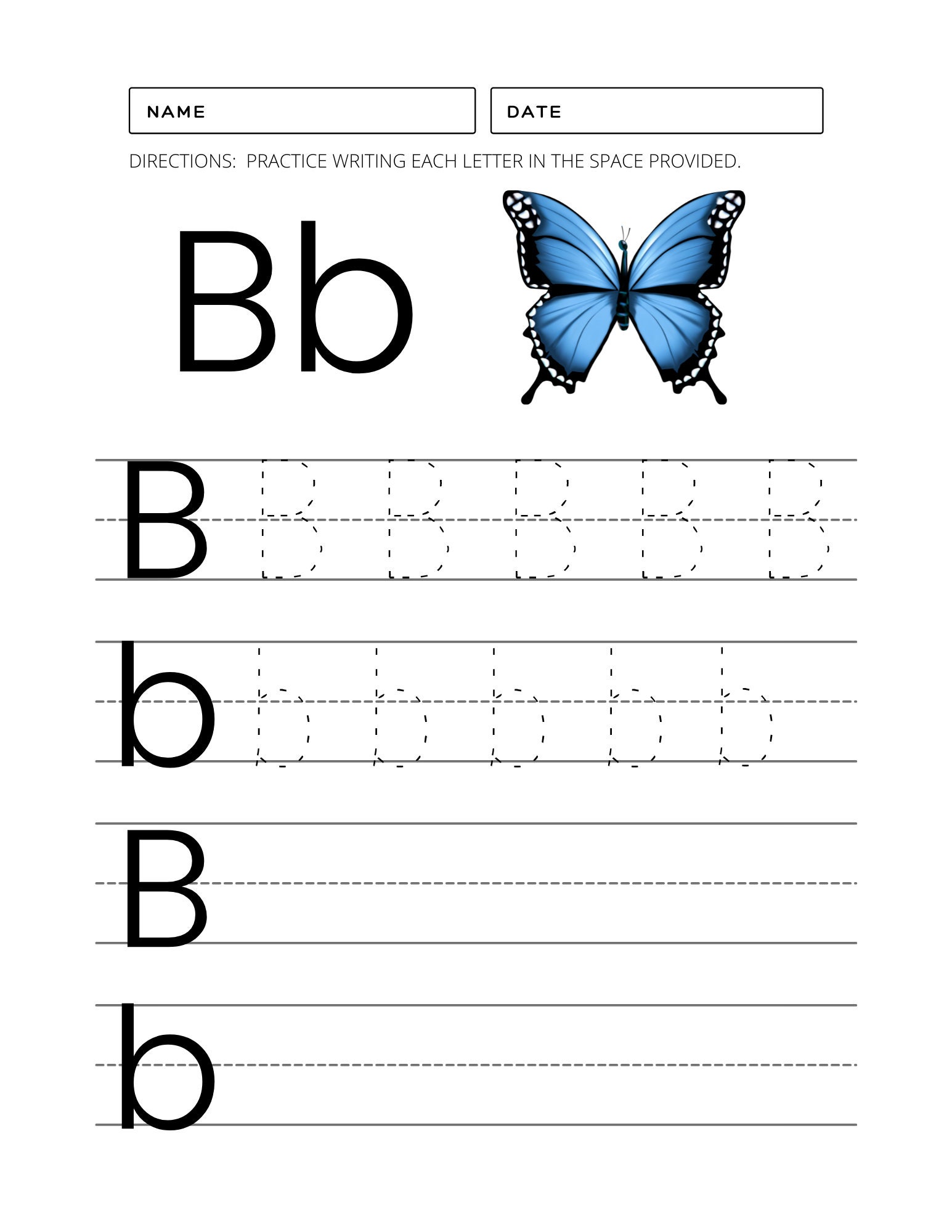 A to Z Alphabet Book Practice Writing Book FILE ONLY - Etsy