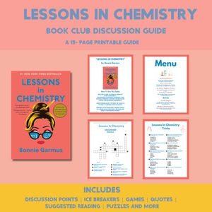 Lessons in Chemistry Book Club Guide - Etsy
