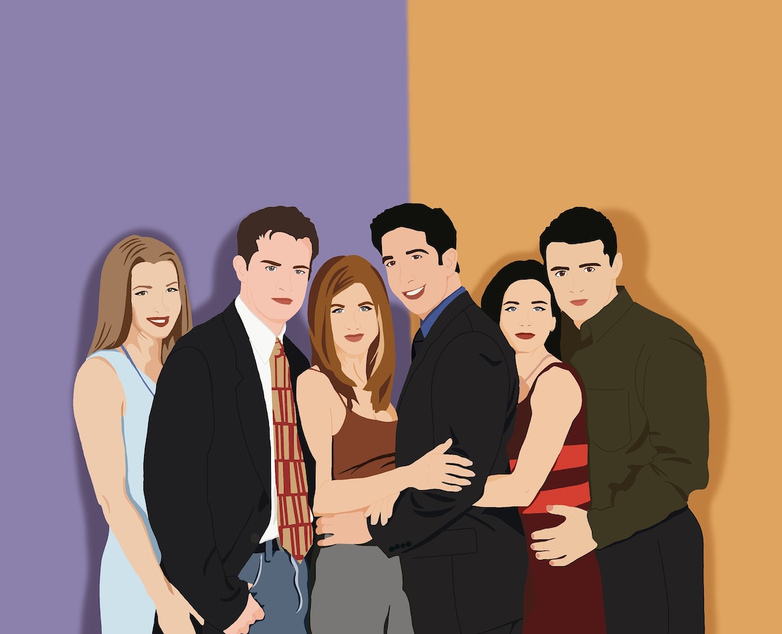 Printable Friends Poster, TV Art, Art on Demand, Friends Show Poster ...