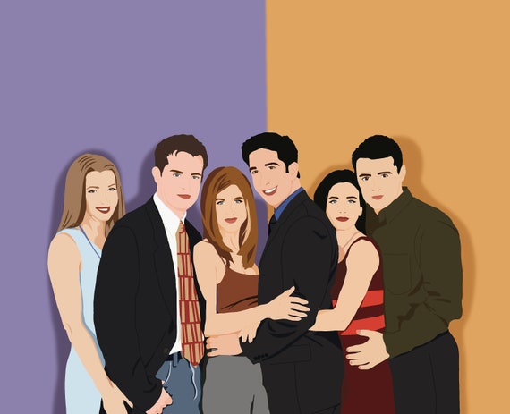 Printable Friends Poster TV Art Art on Demand Friends Show | Etsy