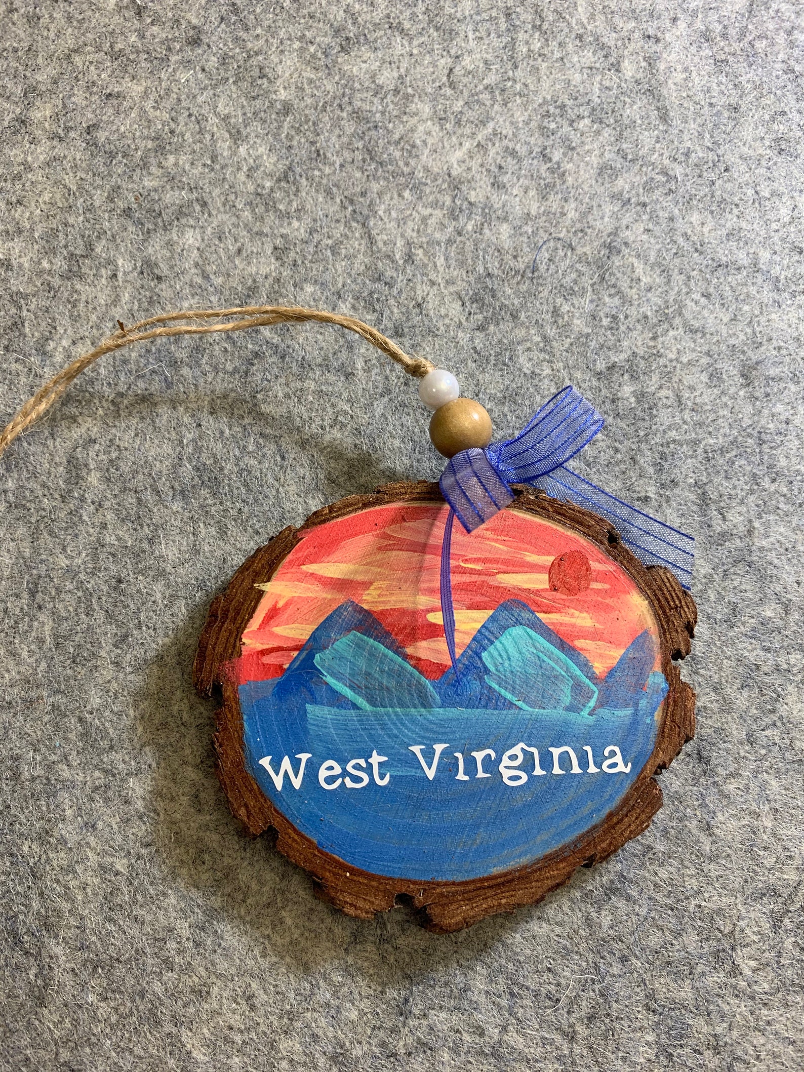West Virginia Mountains Ornament - Etsy