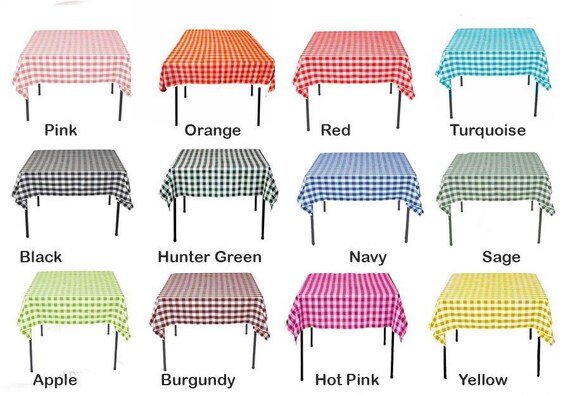 Checkered Square Tablecloth Polyesterideal for Banquet Hall - Etsy