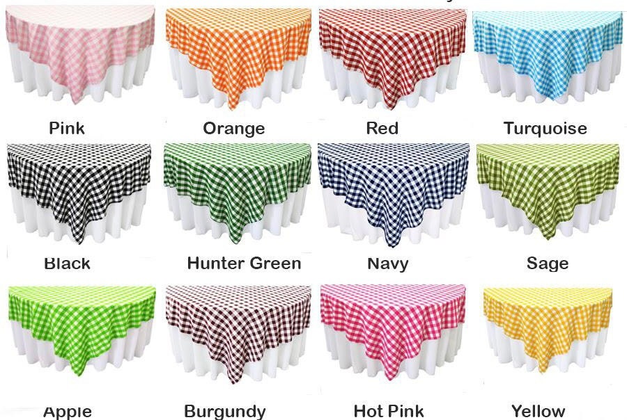Checkered Square Tablecloth Polyester,ideal for Banquet Hall ,baby ...