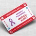 Epilepsy Emergency Wallet Card I.C.E Card ID Epilepsy - Etsy UK
