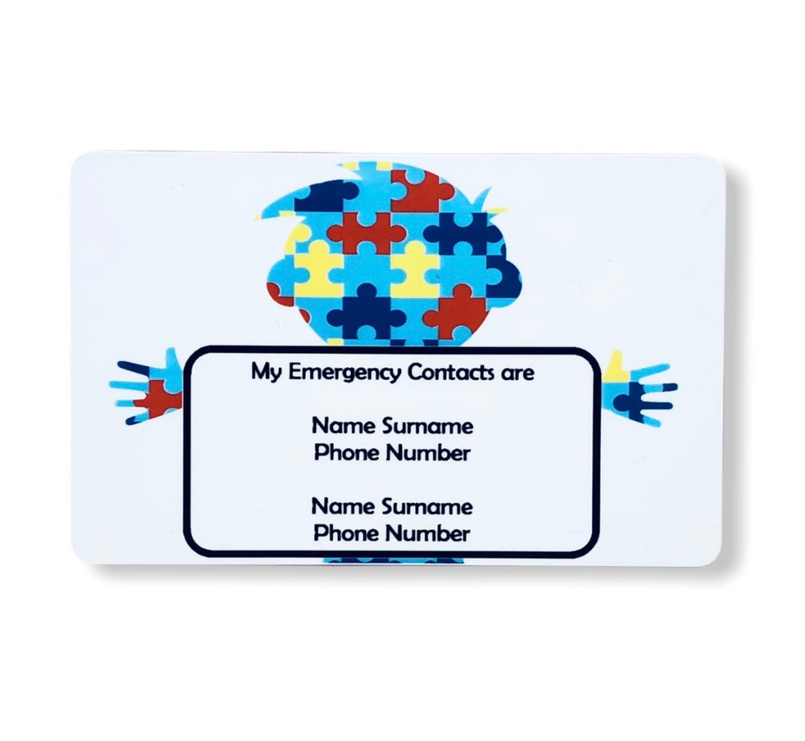Autism Awareness Medical Card Personalized PVC Wallet | Etsy