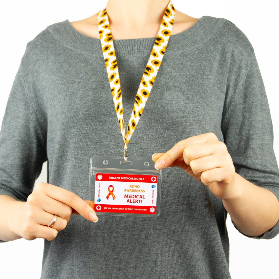 ADHD Emergency Wallet Card - Attention Deficit Hyperactivity Disorder ...
