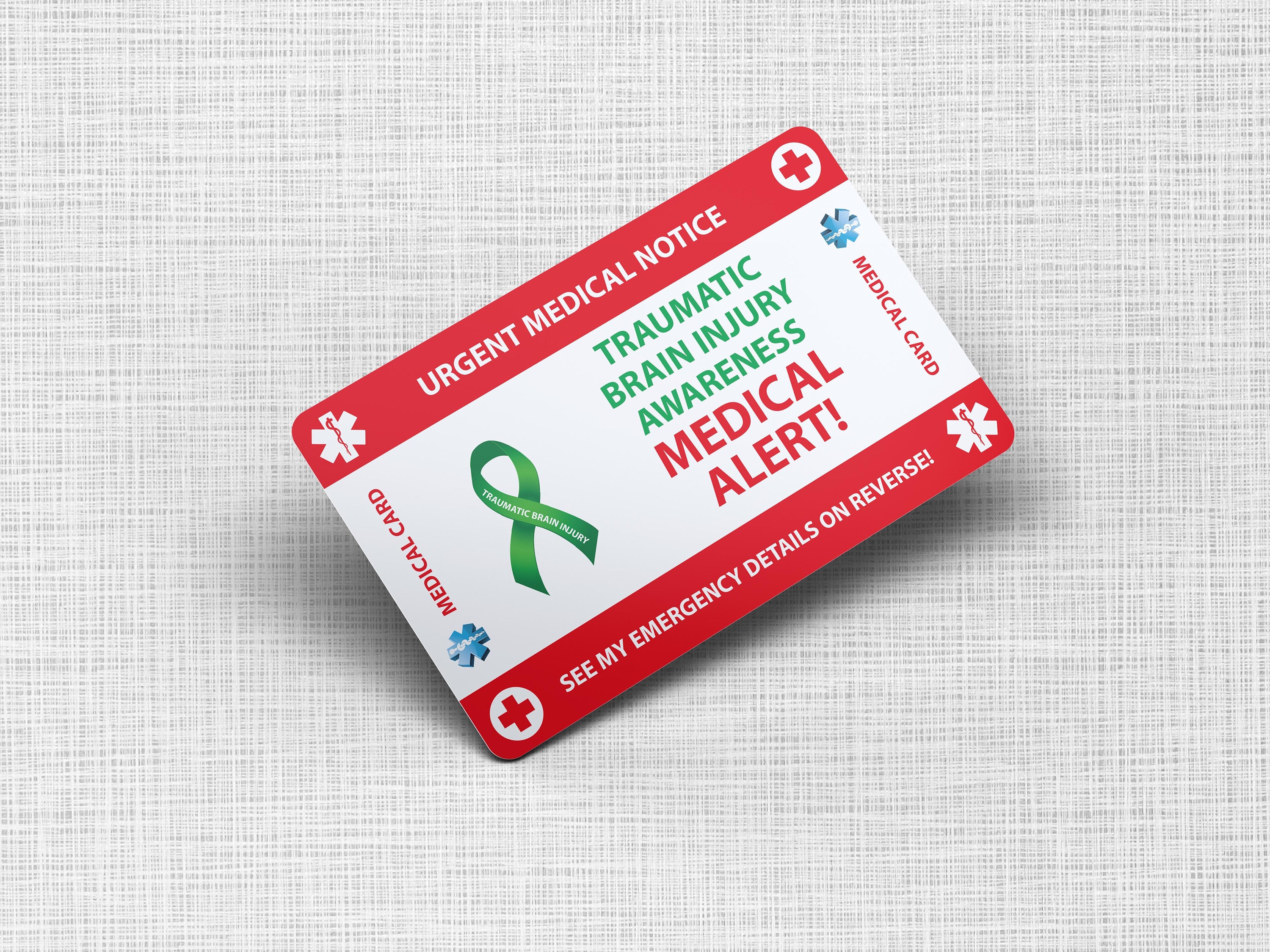 Traumatic Brain Injury Emergency Wallet Card Traumatic Brain - Etsy 日本