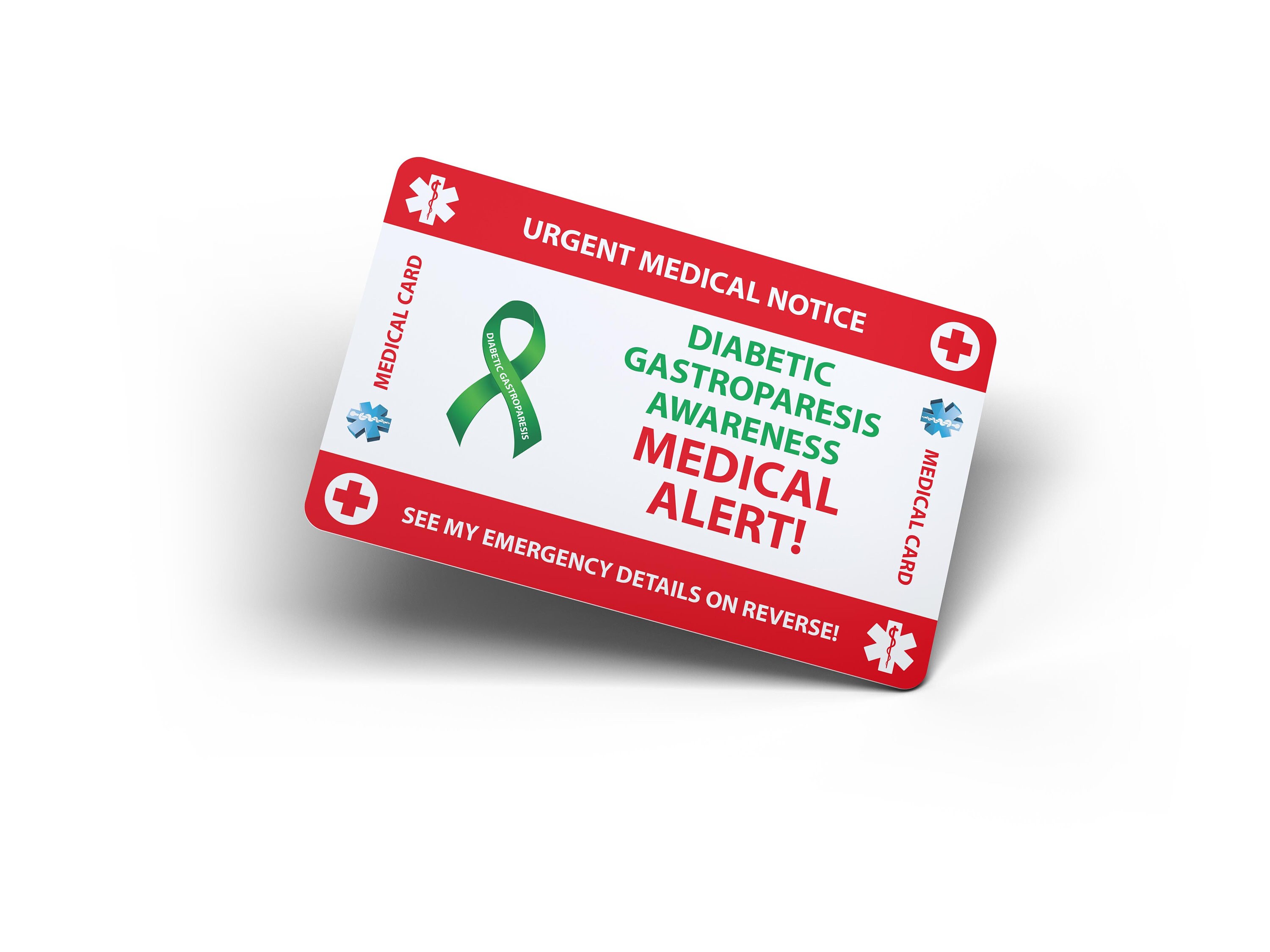 Diabetic Gastroparesis Disorder Emergency Wallet Card - Etsy UK