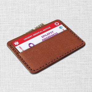 Epilepsy Emergency Wallet Card - I.C.E Card ID - Epilepsy Medical Card ...