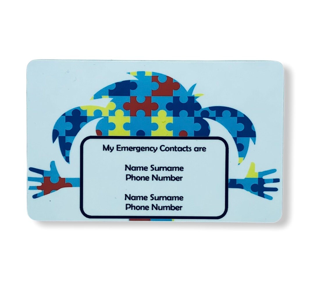 Autism Awareness Medical Card Personalized PVC Wallet | Etsy