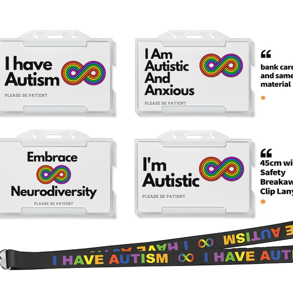 Spectrum Autism Card Id - Etsy