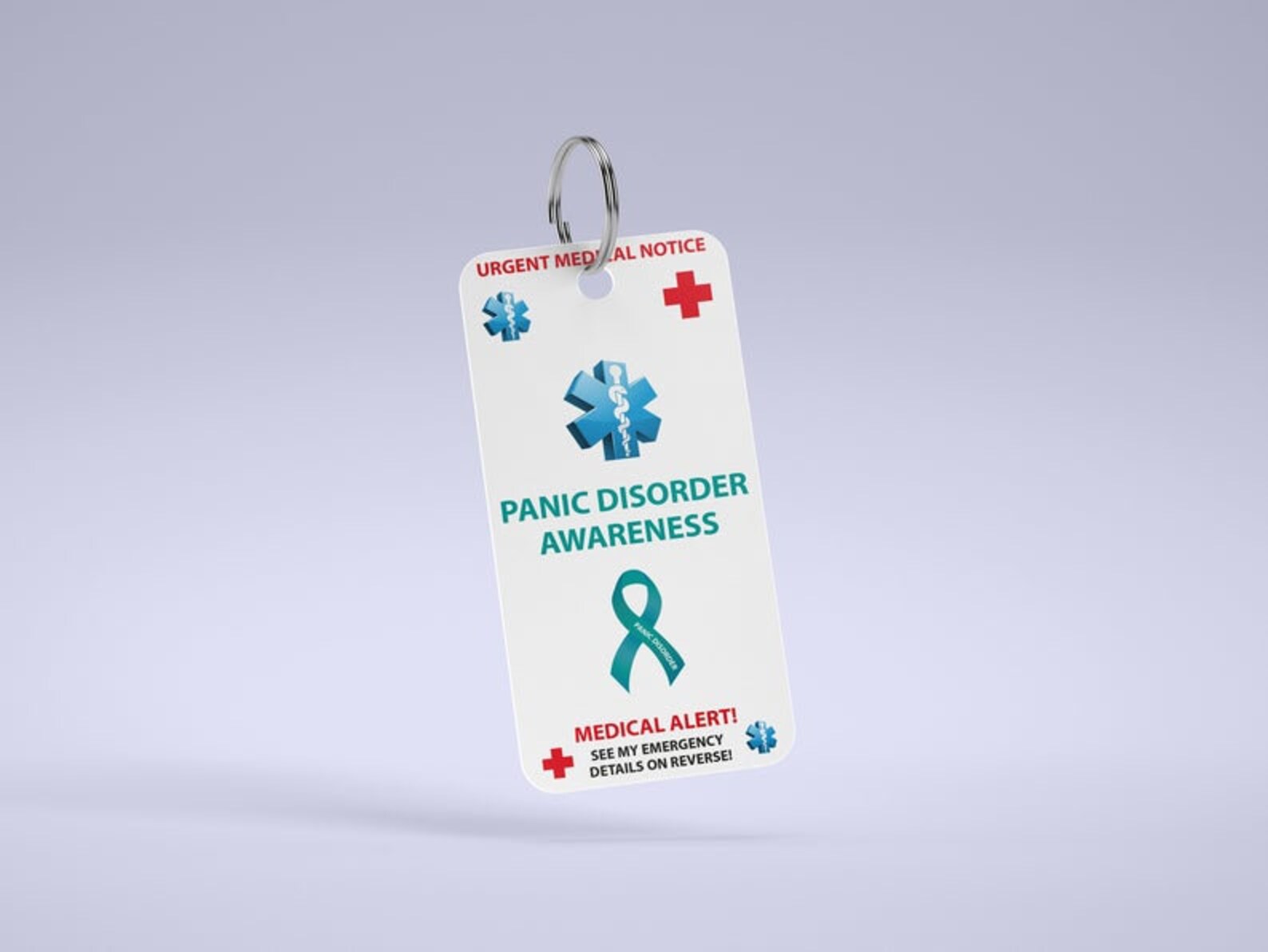 Panic Disorder Emergency Wallet Card Medical Card With Lanyard Credit ...