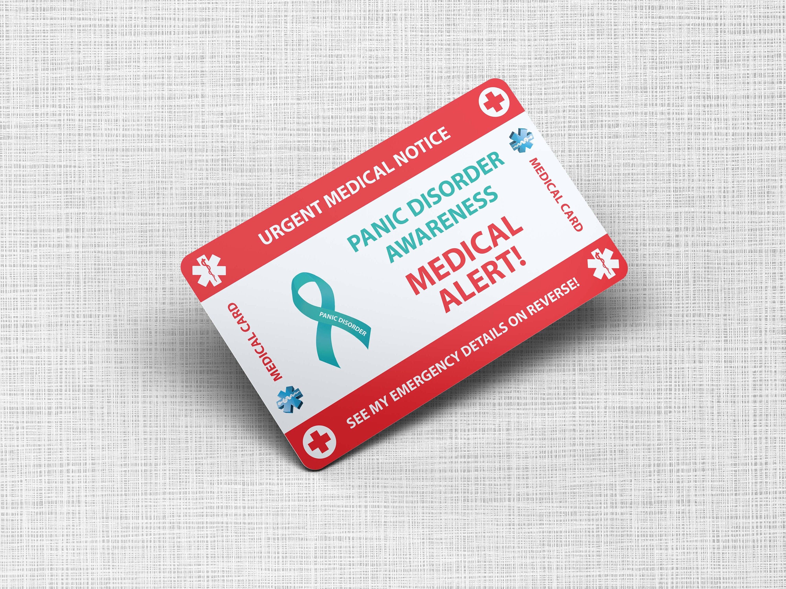 Panic Disorder Emergency Wallet Card Medical Card PVC | Etsy